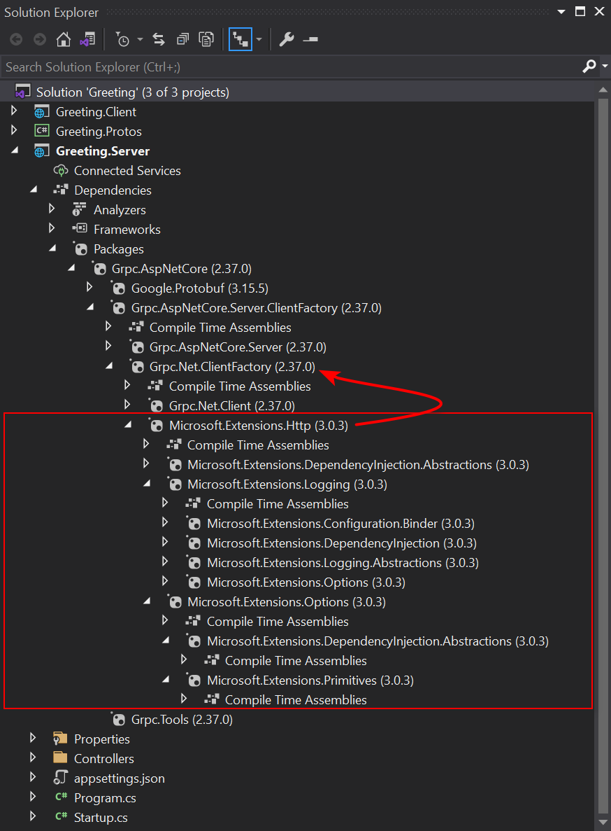 How To Install Latest Version Of Dependencies With Grpcaspnetcore · Issue 1303 · Grpcgrpc